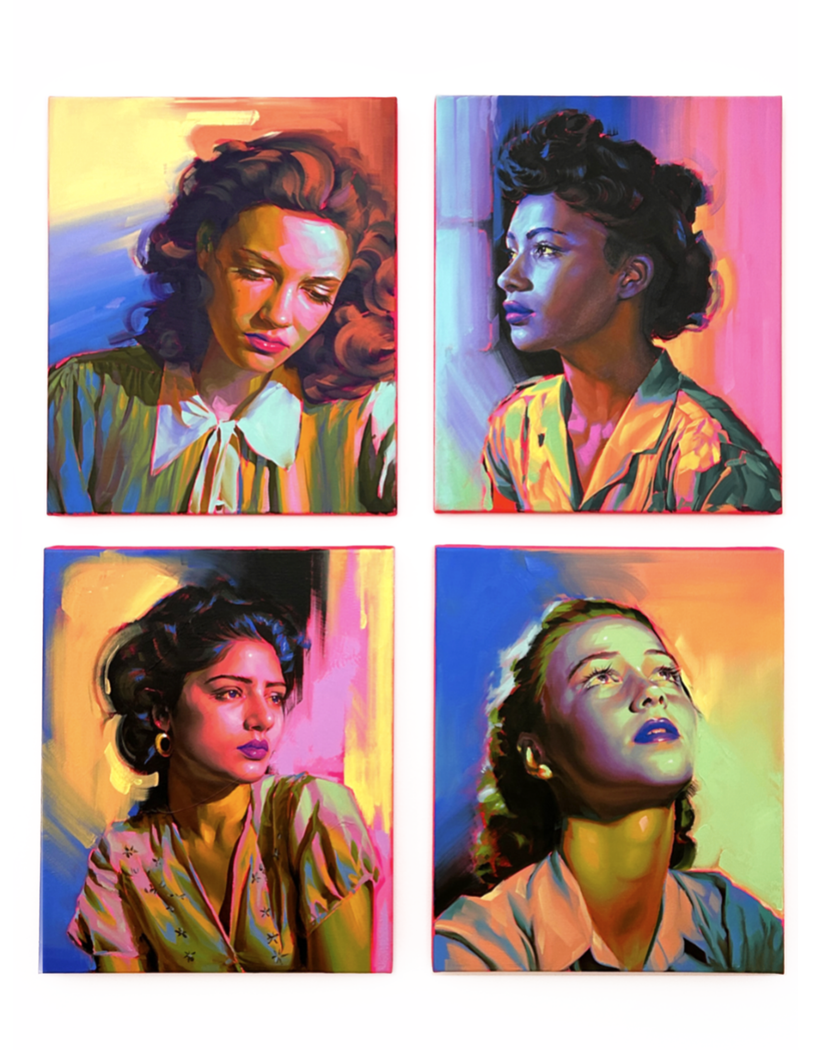 "LADIES" ORIGINAL 4 CANVAS – MARIA GUIMARÃES